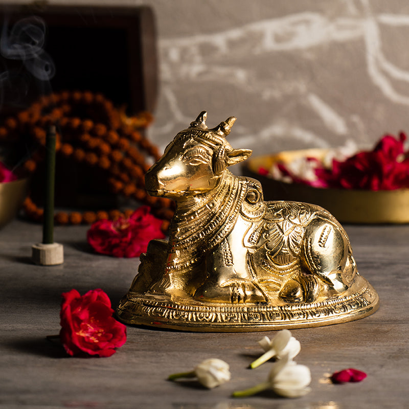 Buy Divine Brass Shiv Nandi Bull Online in India - karvachauth