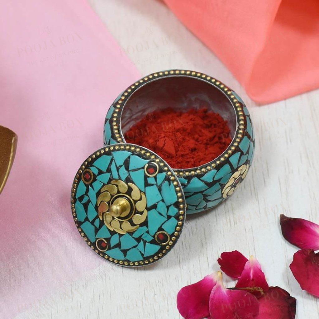 Buy Beautiful Small Sindoor Box Online in India - karvachauth